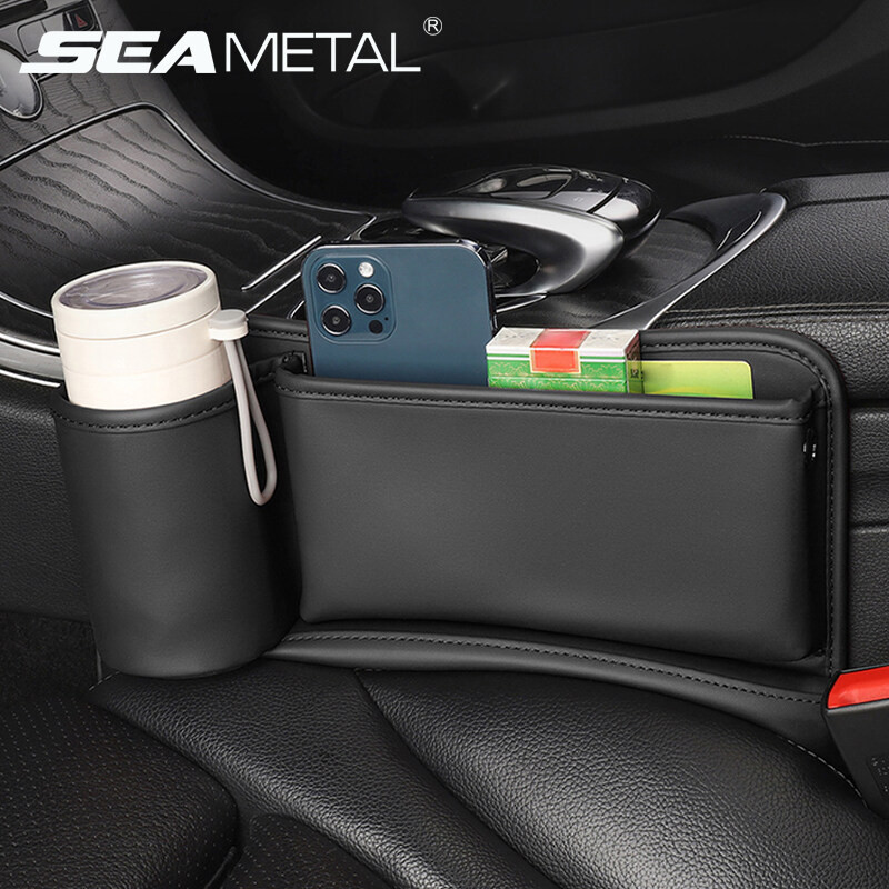 SEAMETAL Universal Car Storage Box Multi-function Organizers Auto Seat ...