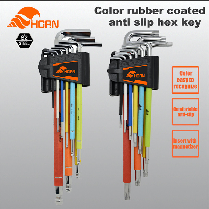 Durable Ball End Hex Wrench Allen Key Hand Tools Metric Allen Nickel ...