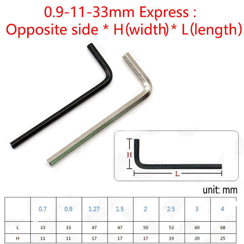 10Pcs Allen Key Set L Wrench Kit For Allen Screw Long Arm Hex Key Set 0 ...