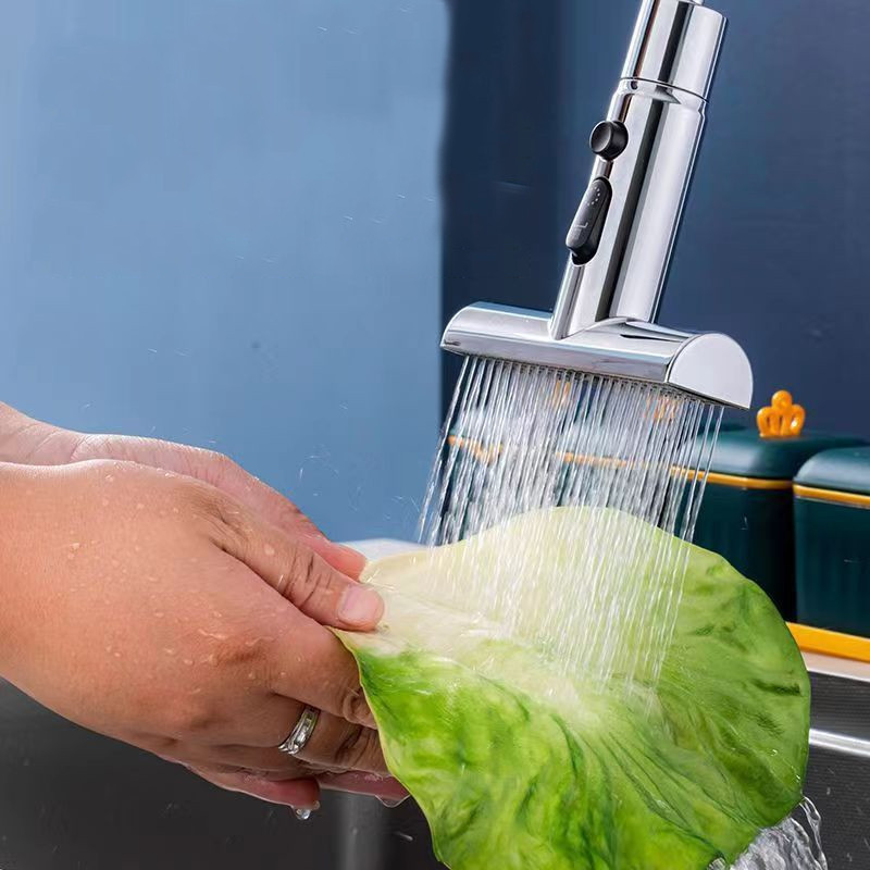 Kitchen 3 Modes Waterfall Faucet Extender Sprayer Head Filter Nozzle ...