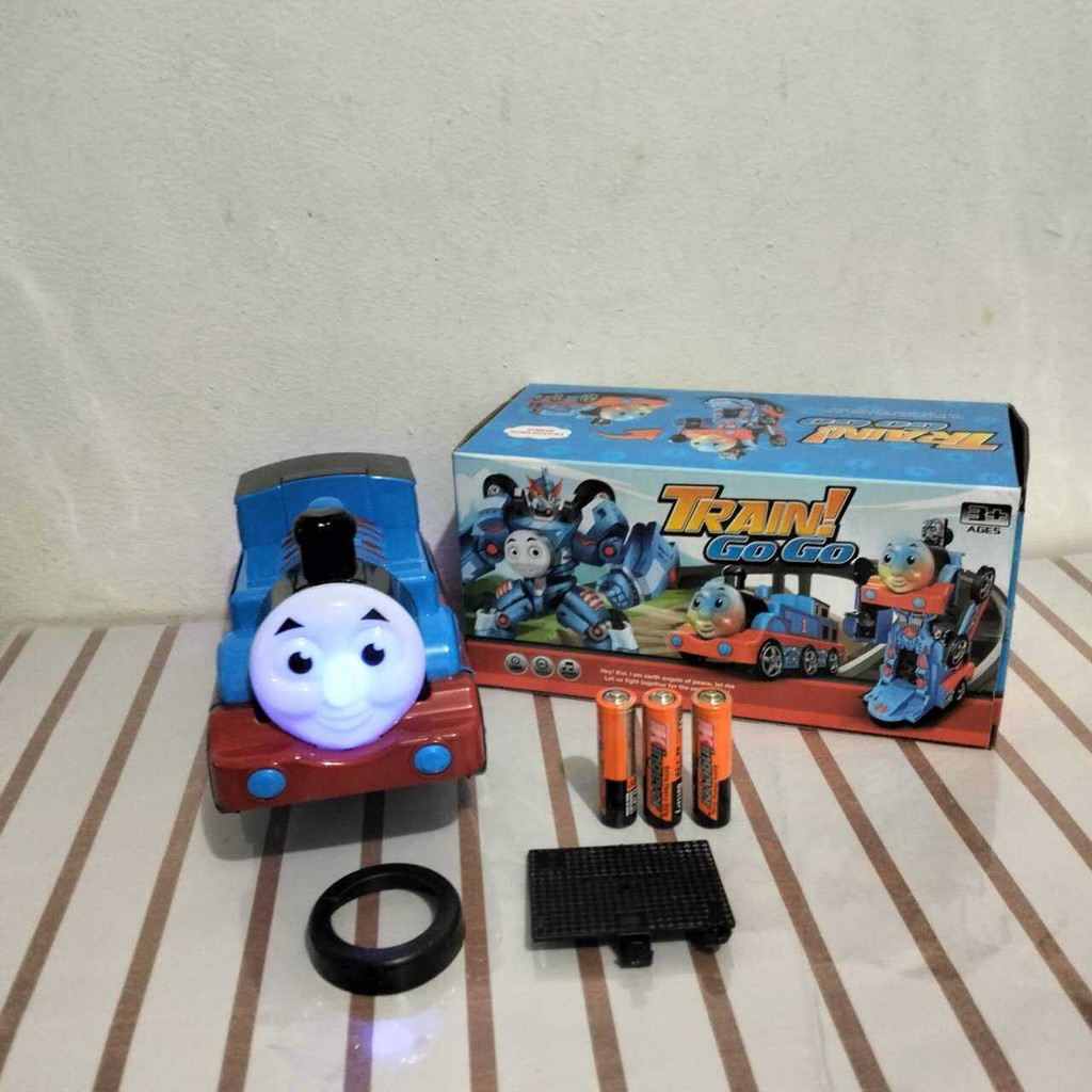 #8992 Thomas train transformer Robot with light and sound w/free 3 pcs ...