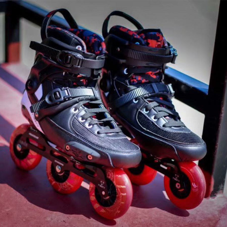 2019 Original Powerslide TAU TRINITY 3*90mm Carbon Fiber Speed Inline ...