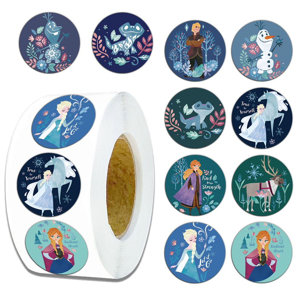 500PCS Disney Cartoon Princess Elsa Scroll Stickers Frozen Decorative ...