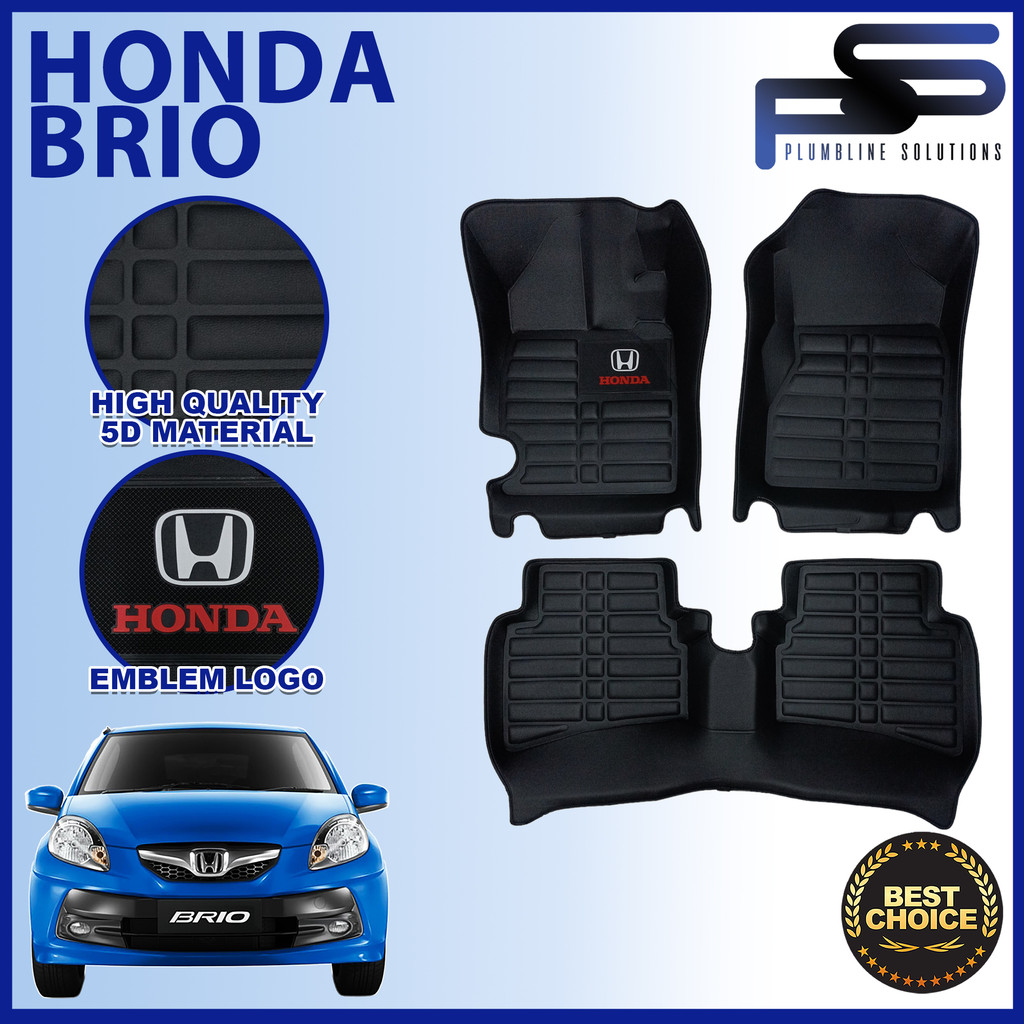 HONDA BRIO 2019 2020 2021 2022 2023 2024 5D DEEP DISH MATTING - 100 % ...