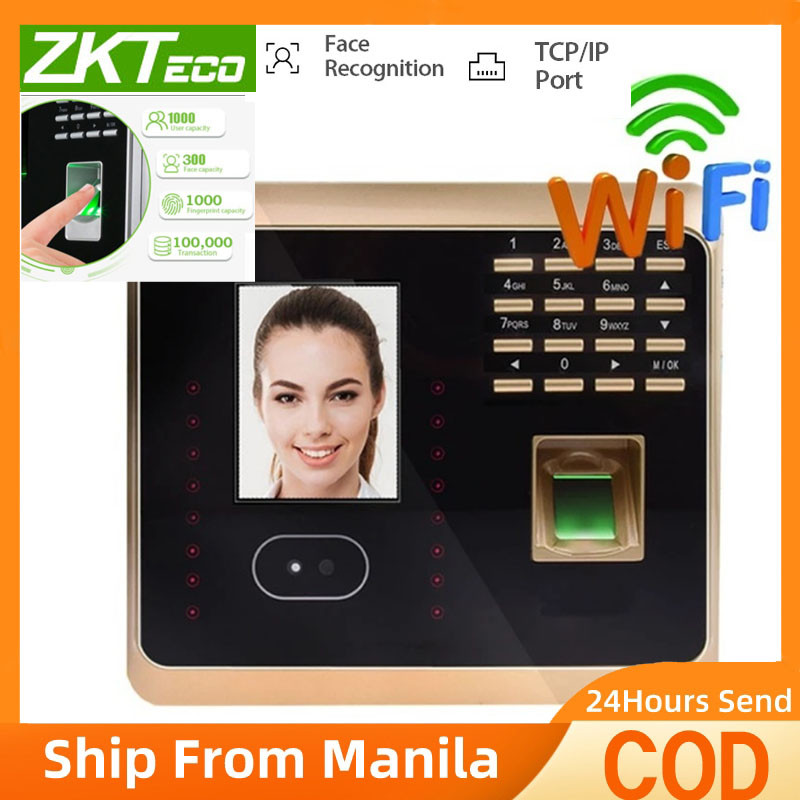 ZKTeco Biometrics Face Recognition Fingerprint Time Attendance WIFI Card Attendance Machine ...