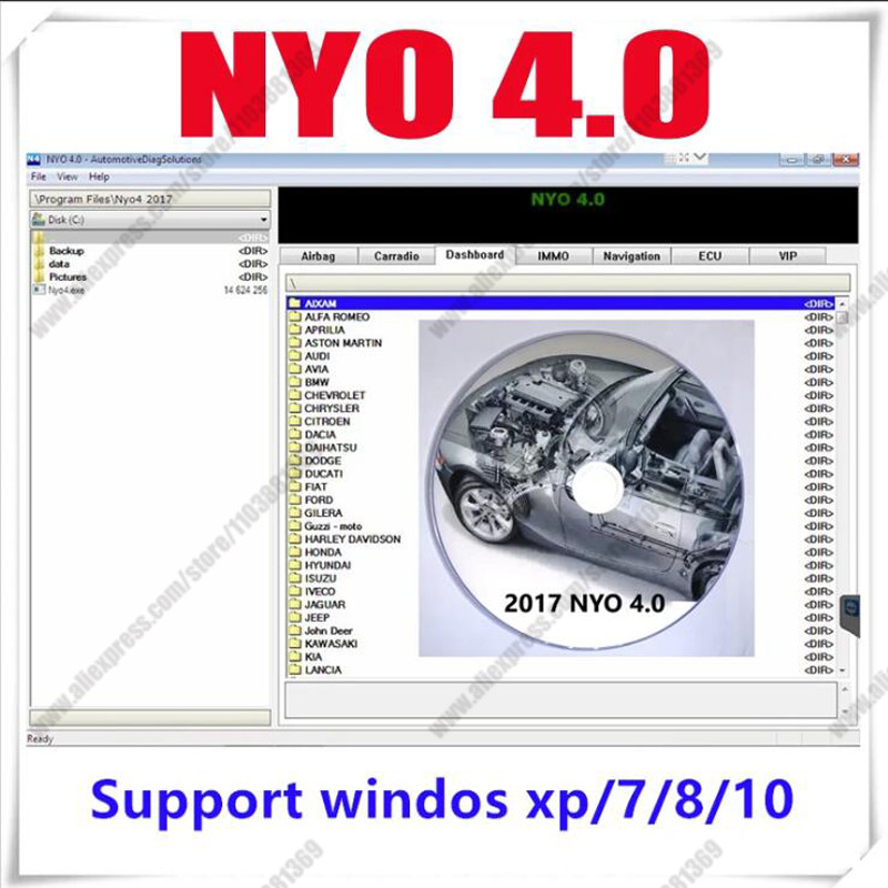 ☪2024 hot NYO 4.0 Diagnostic software nyo4.0 Vehicle Maintenance inspection tools repair tuning ...