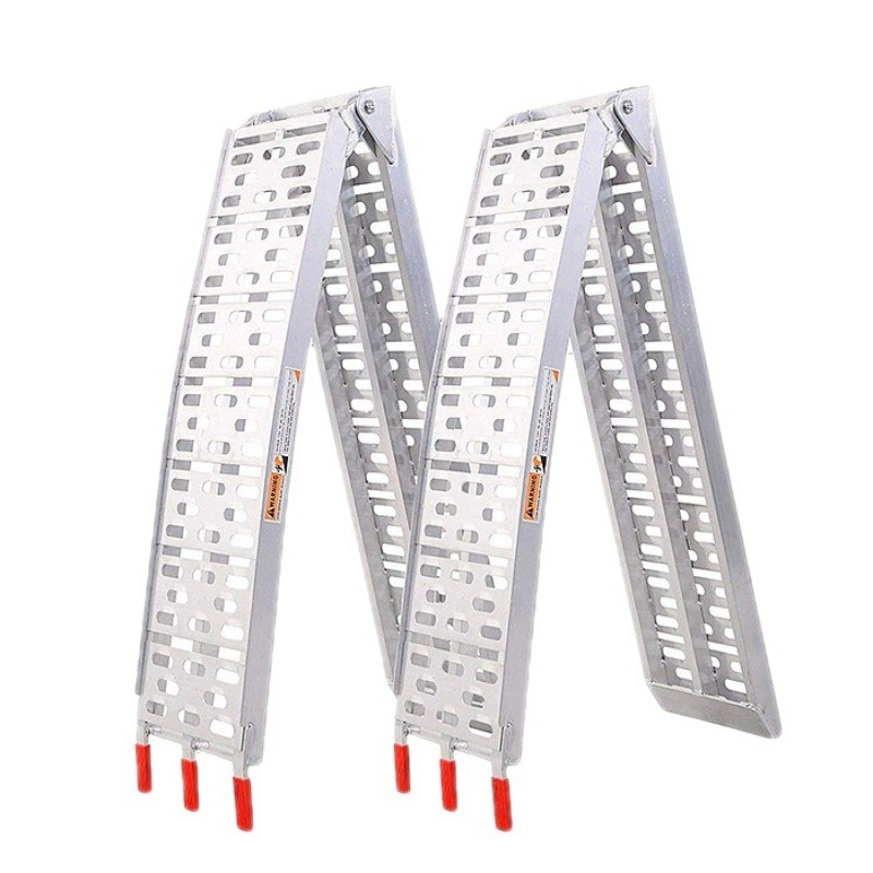 ~1PC ATV Loading Ramps Aluminum Ladder 750 lbs Capacity Scrambling ...