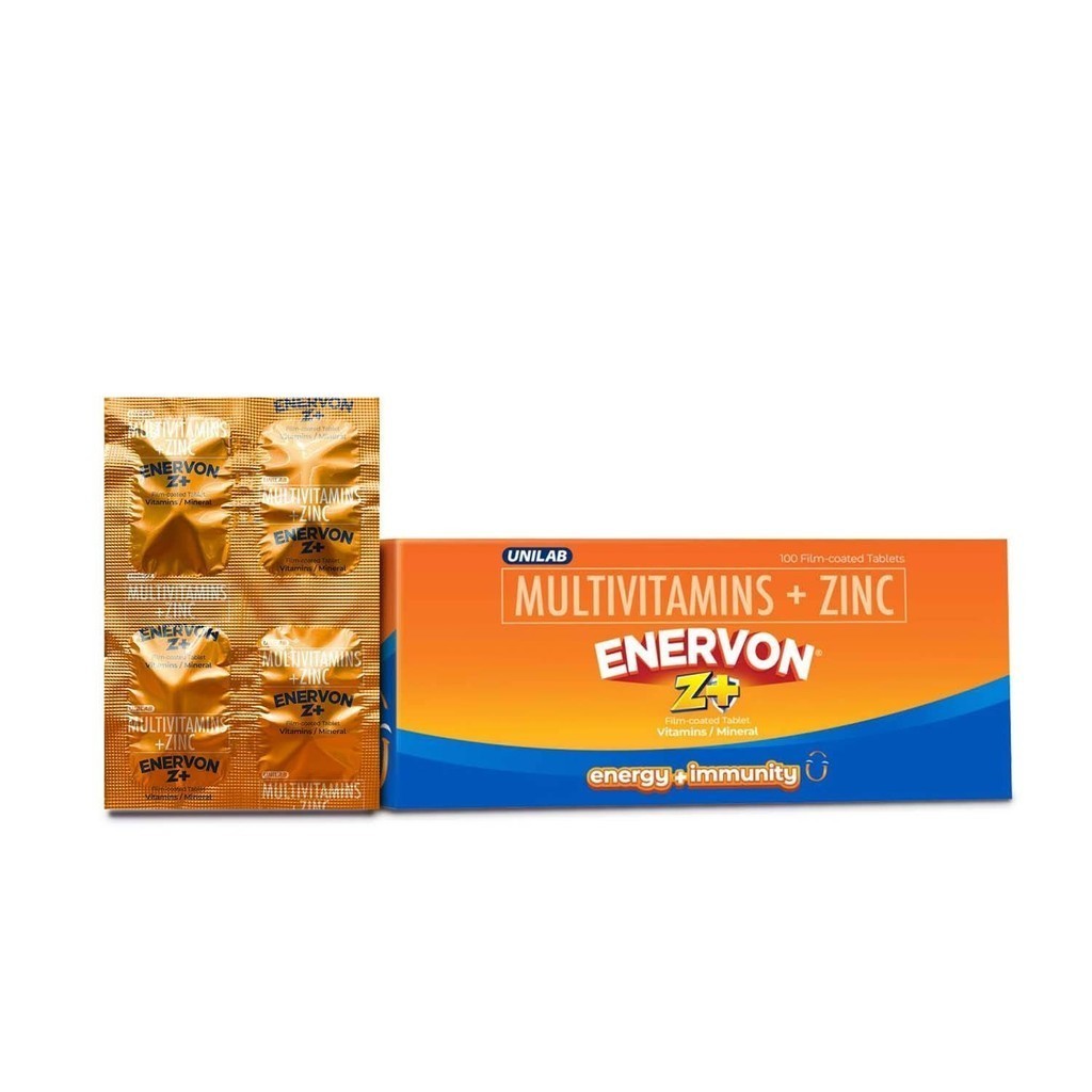 Unilab Enervon Z+ Multivitamins 40 tablets (For All-Around Healthy ...