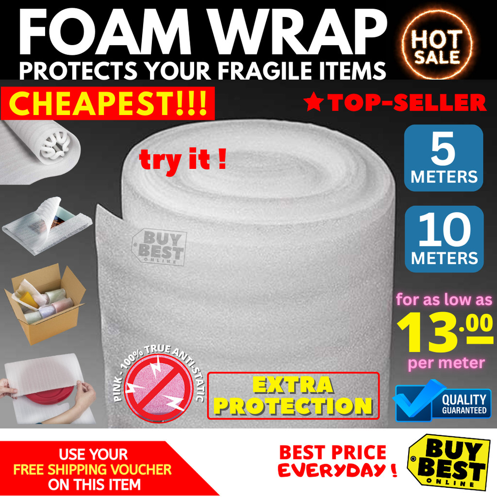 [5 Meters] Foam Wrap - Anti Static - Extra Protection CHEAPEST ...