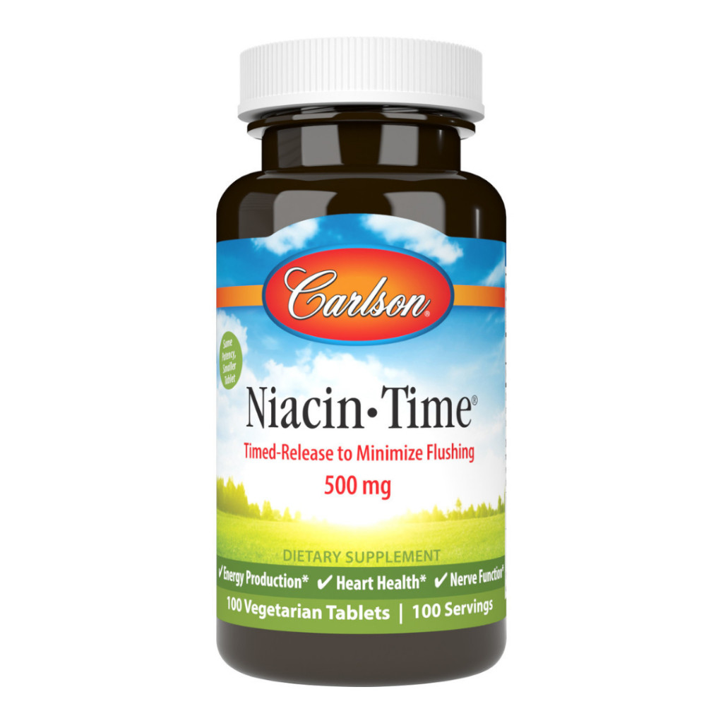 Carlson Niacin Time 500mg Supplement 100 Vegetarian Capsules | Shopee Philippines