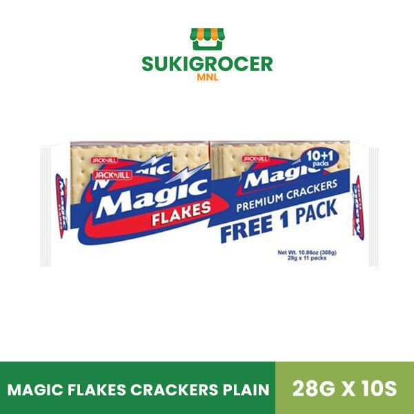 Magic Flakes Crackers Plain 28G x 10s | Shopee Philippines