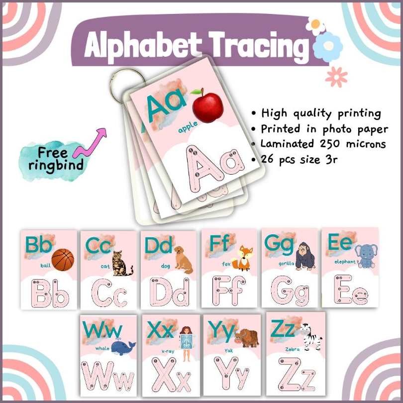 kidszoe+i^laminated)lF!alphabet&Hq`tracing | Shopee Philippines