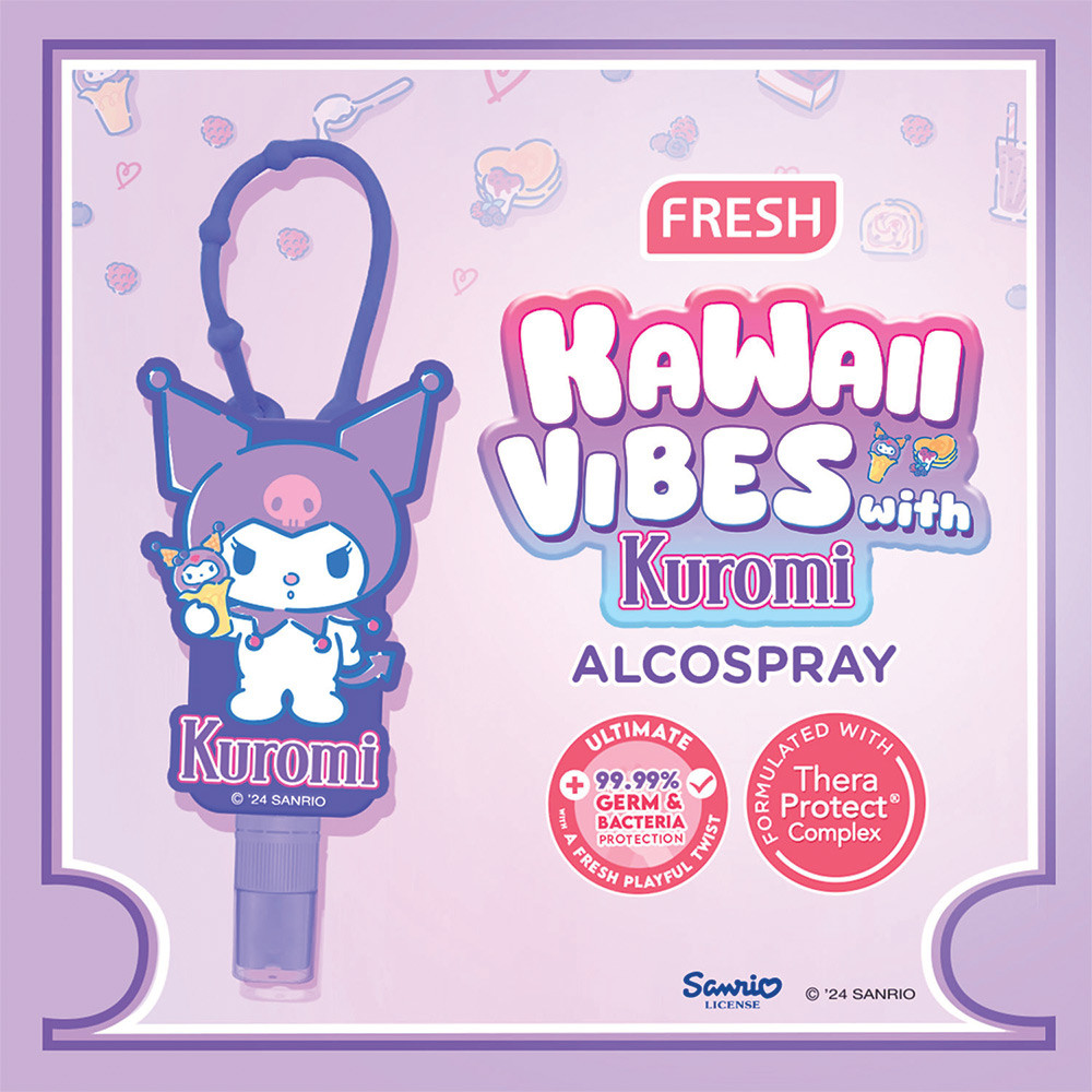 FRESH SANRIO KUROMI ALCOSPRAY 50ML | Shopee Philippines