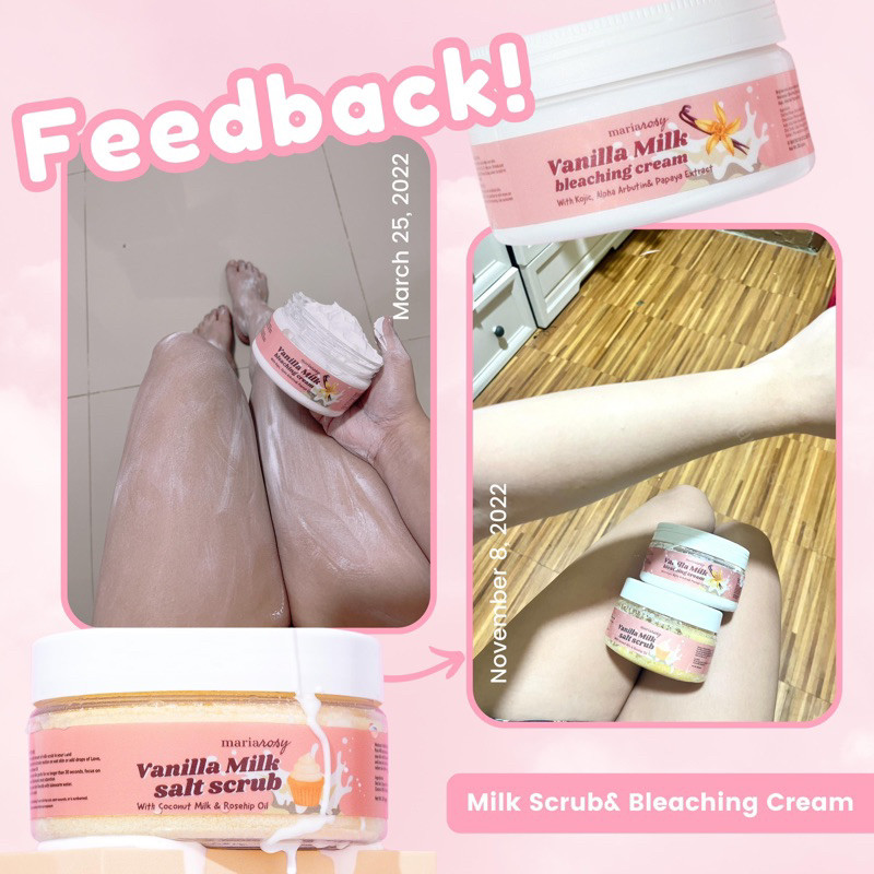 Mariarosy%Ak~Vanilla(Vx^Milk;SO[Bleaching[T,Cream[G!(Body,O[Mask) | Shopee Philippines