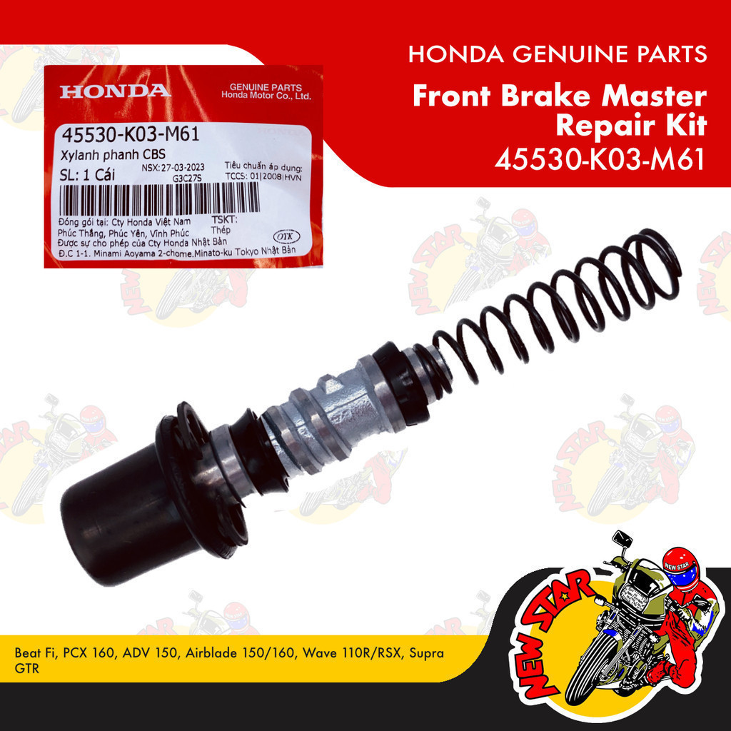 45530-K03-M61 | Front Brake Master Repair Kit | Genuine Honda parts ...
