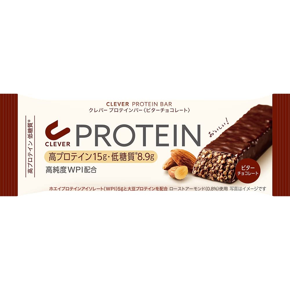 Nature Lab Clever Protein Bar, Bitter Chocolate, 39.4g× 12 bottles× 1 ...