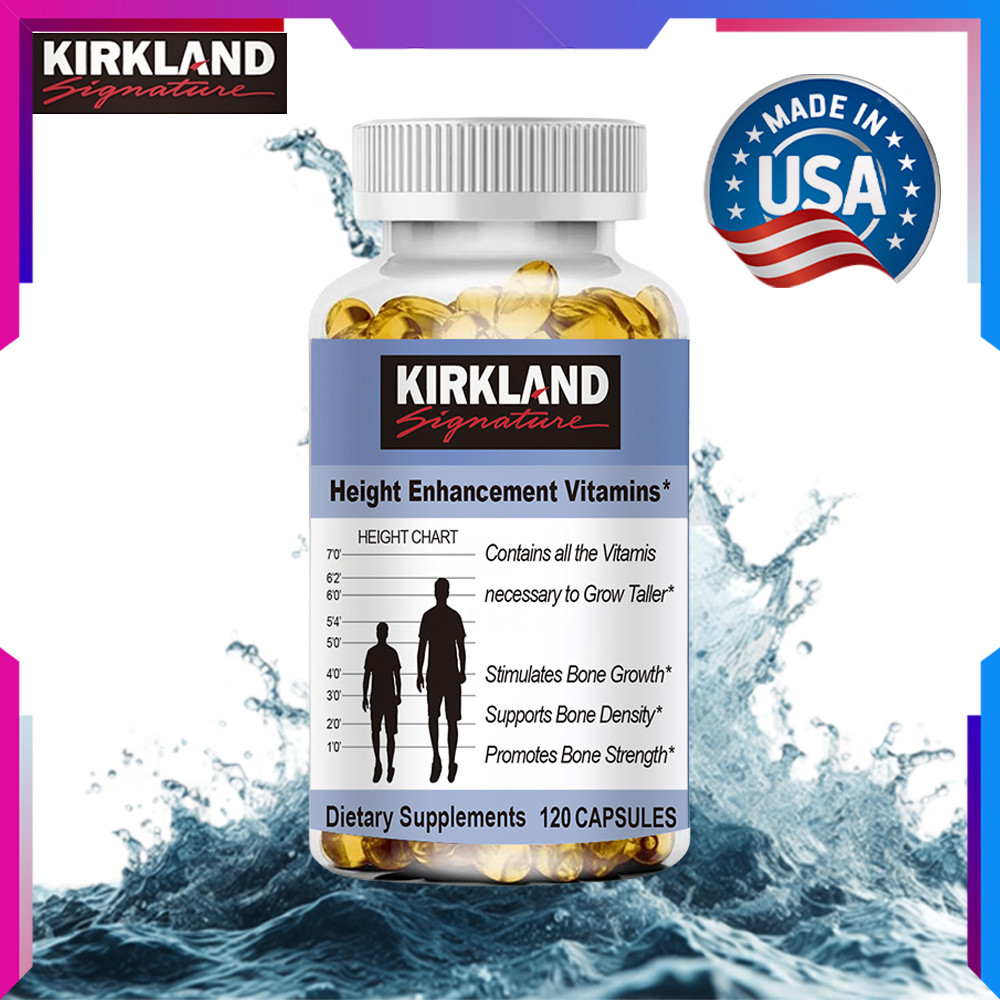 KIRKLAND Height Growth Vitamins Grow Taller - Increase Bone Strength ...