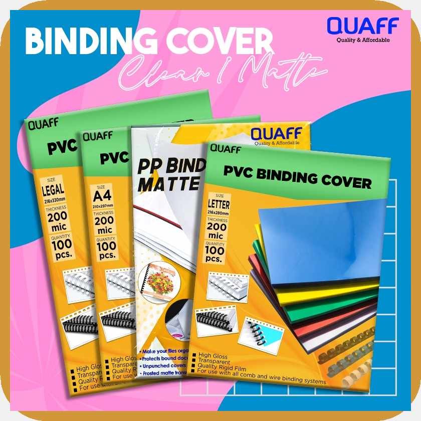QUAFF]q_Clear(cj`PVC+zK@CN@kN@TG@TI@iU Binding Cover Short / A4 / Long ...
