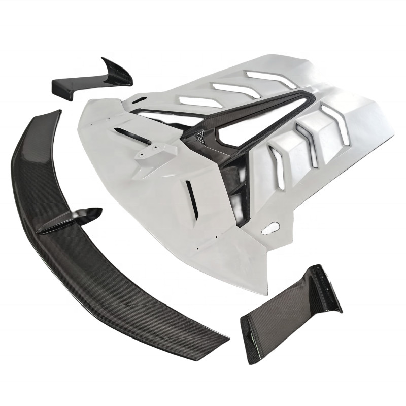 ~Dry carbon fiber SVJ style semi-carbon fiber rear spoiler rear hood ...