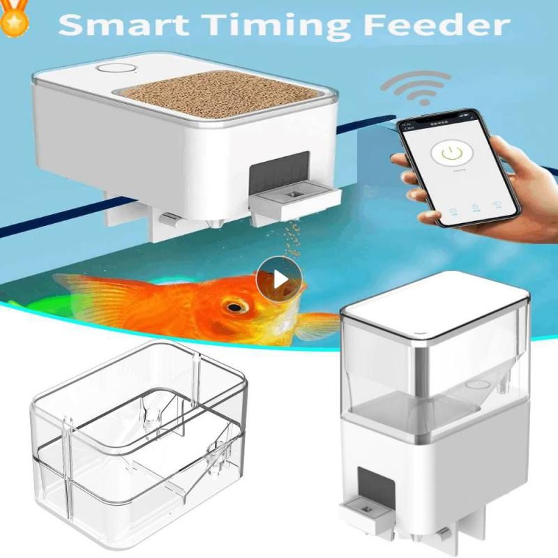 웃Aquarium Fish Tank Feeder Automatic Timing/Wifi Wireless Smart Phone ...