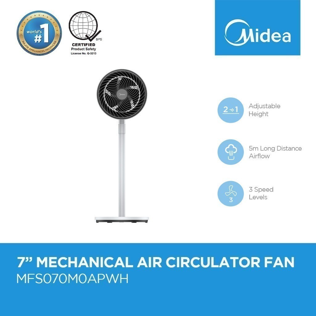 Midea 7" Mechanical Air Circulator Fan | Shopee Philippines