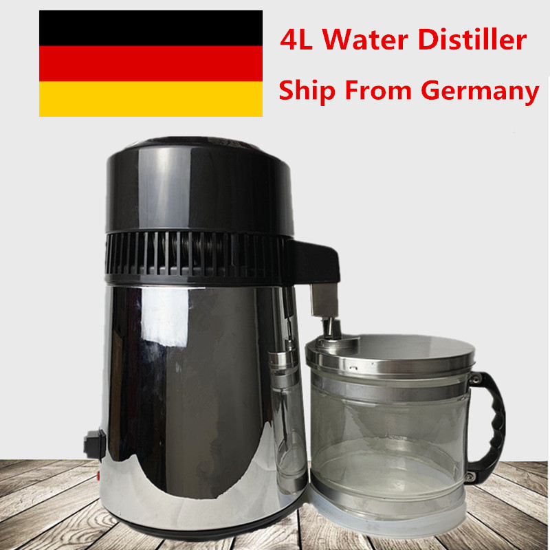 【4L 750W 220-240V Home Pure Water Distiller Filter Machine Distillation ...