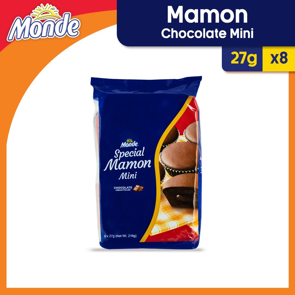 Monde Special Mamon Mini Chocolate Cream-filled 27g x 8 | Shopee ...
