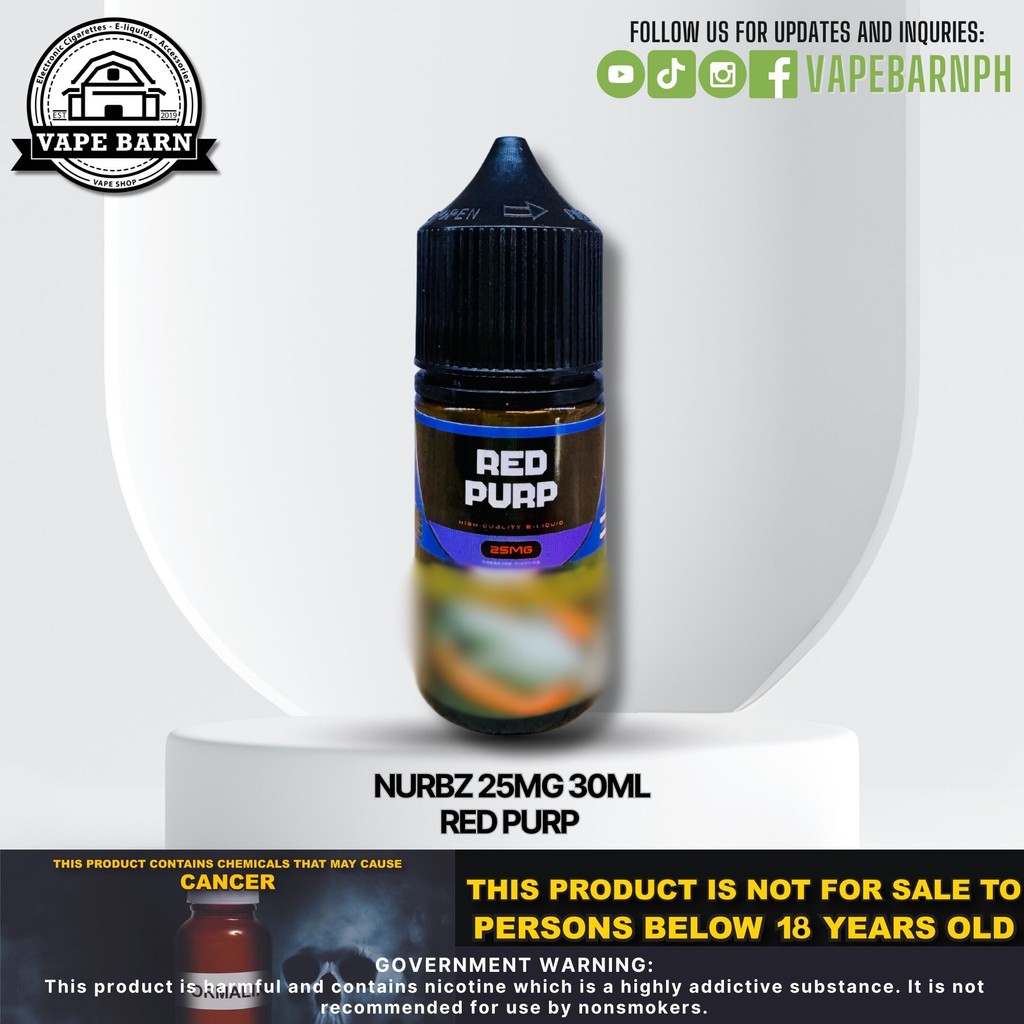 Nurbz 25mg 30ml [Salt Nicotine E-Juice] | Shopee Philippines