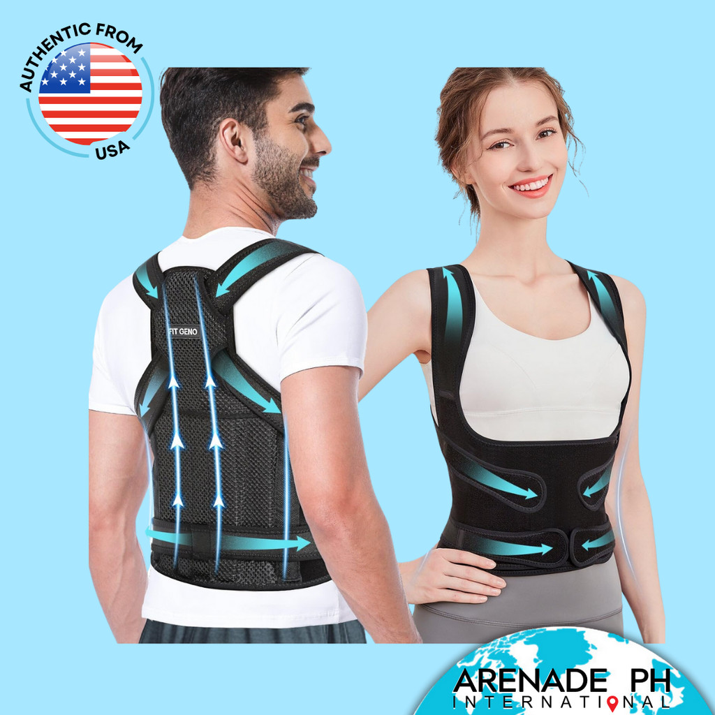 Fit Geno Back Brace Posture Corrector for Back Support, Upper and Lower ...