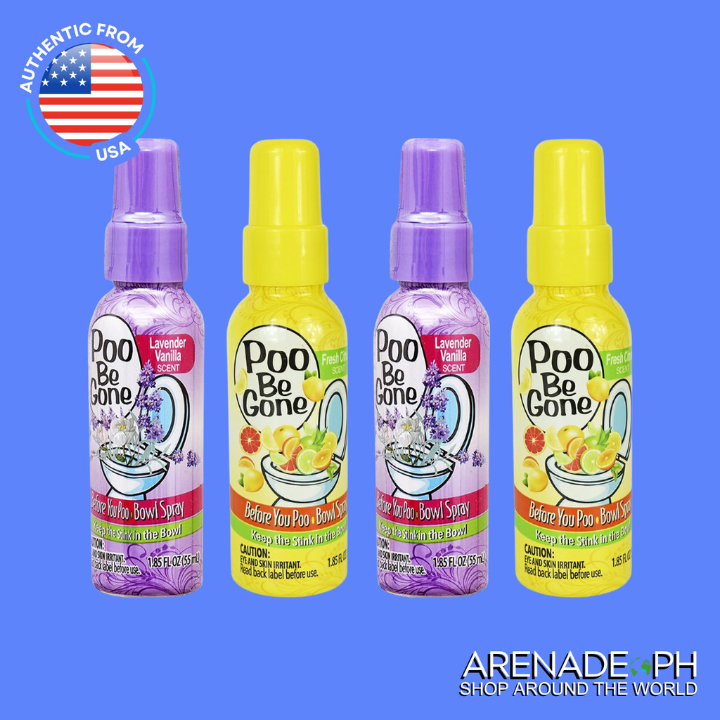 Poo Be Gone Before You Poo Bowl Spray 1.85 fl oz / 55ml (4 Pack) | Shopee Philippines