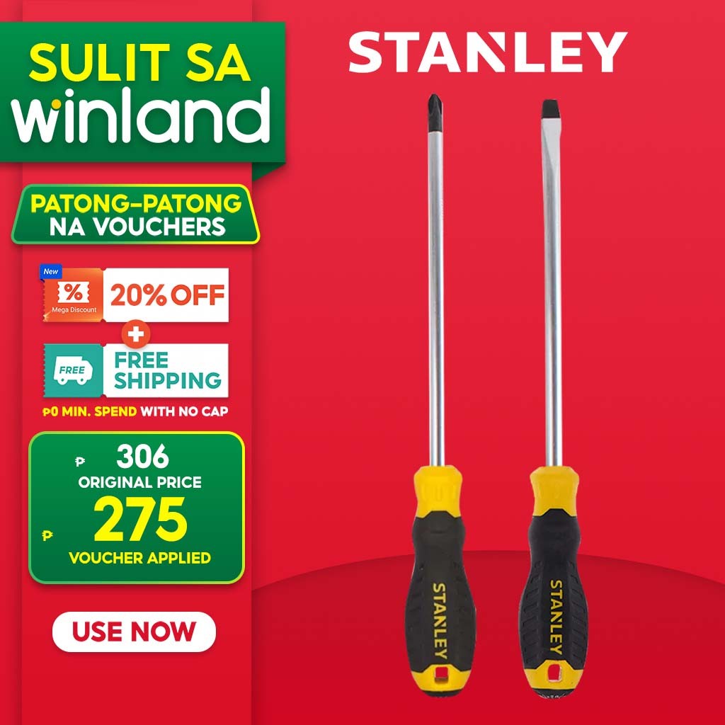 Stanley by Winland 2pcs C/G Screw driver Set Screwdriver STMT66670 ...