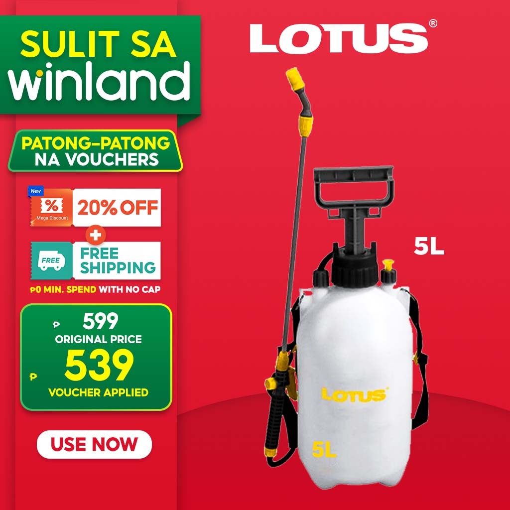 Lotus by Winland 5 Liters Shoulder Hand-Operated Garden Sprayer ...
