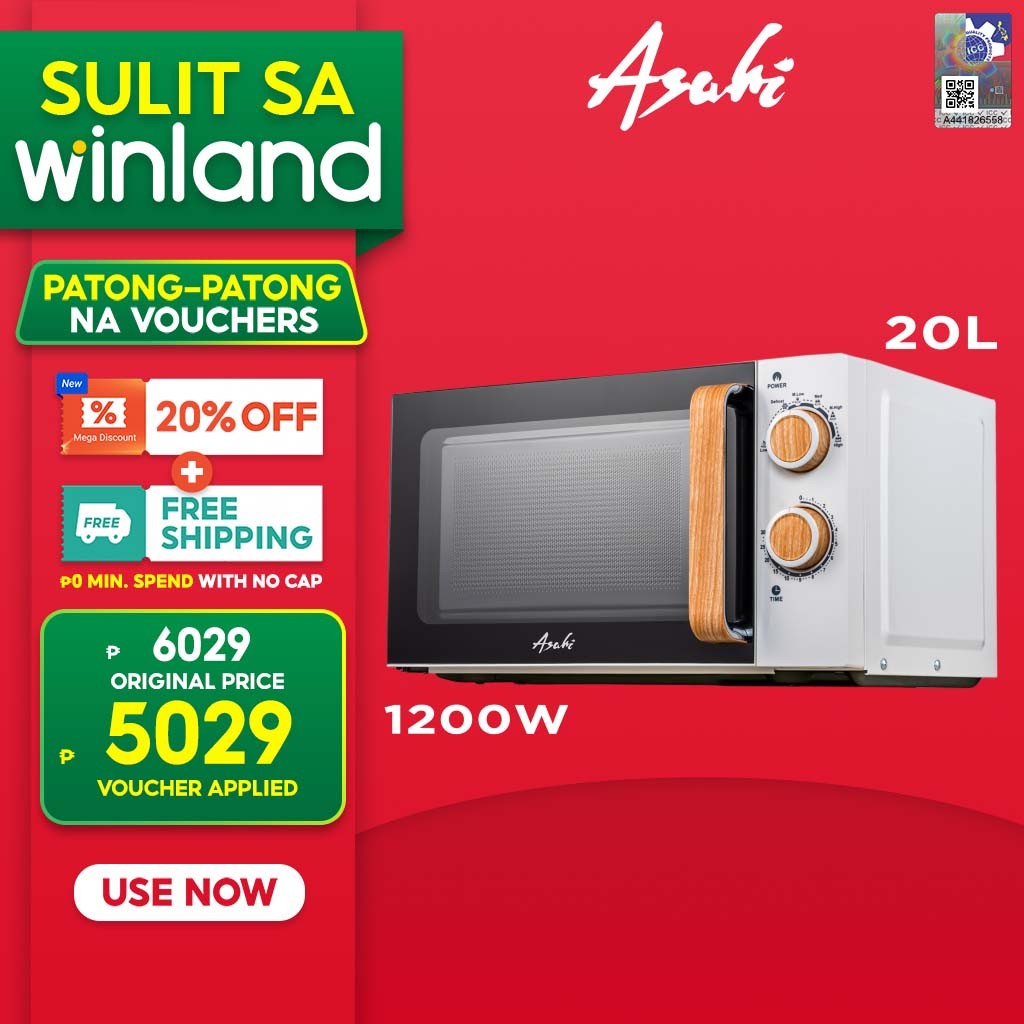 Asahi by Winland 20 Liters Capacity Microwave Oven MW 2002 | Shopee ...