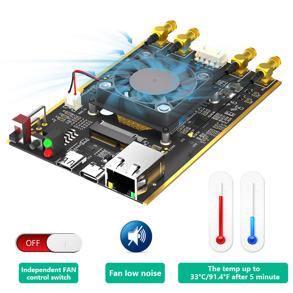 ۞NGFF M.2 To USB 3.0 Adapter 4 Antenna Wireless Card Riser Wireless ...