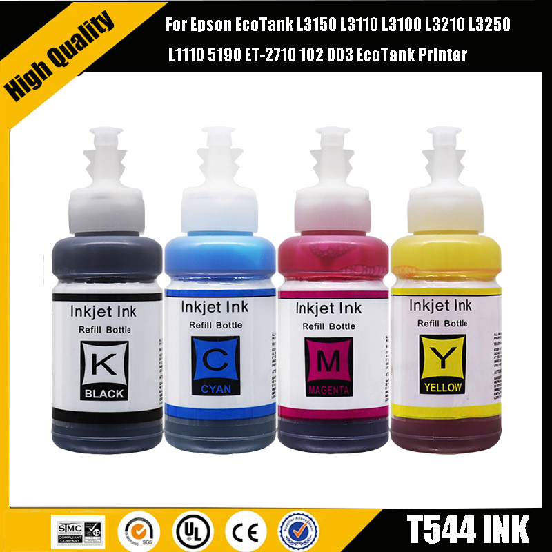 ☇einkshop Premium Ink , T544 Compatible Ink For Epson Ecotank L1210 ...