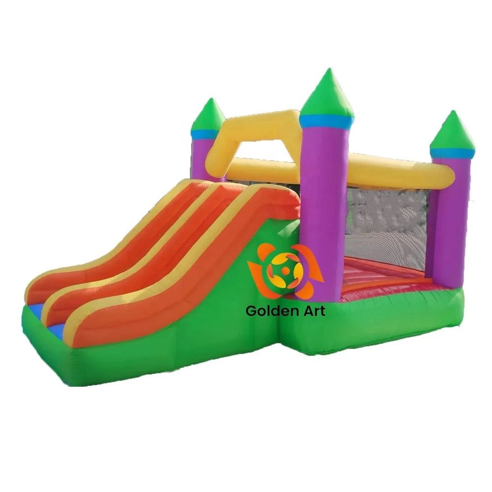 Commercial activity mini slide trampoline combination inflatable castle ...