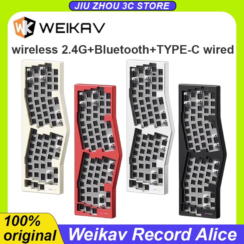 ☄Weikav Record Alice Wireless Mechanical Keyboard Kit Aluminium Alloy ...