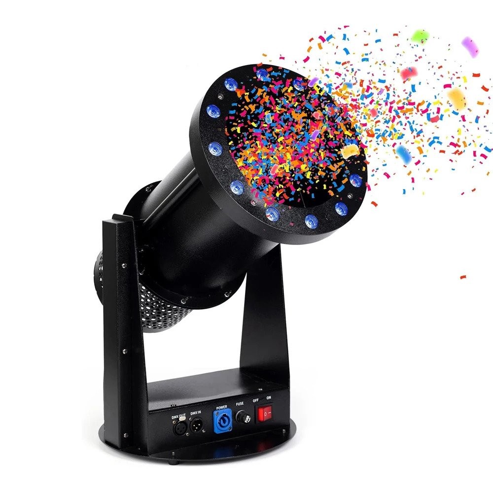 High Quality 1500W LED Electric Confetti Blower Machine Paper Confetti ...