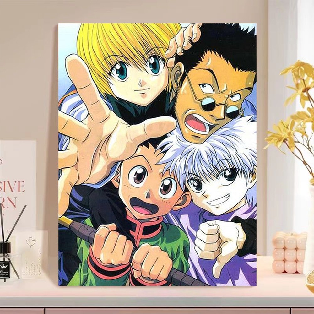 ACANDYL Paint By Numbers Kit, Hunter x Hunter, 40x50cm Framed, DIY ...