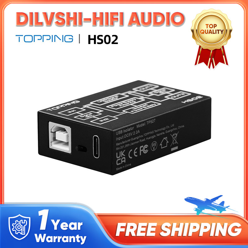 ☇TOPPING HS02 USB2.0 Isolator High Performance Audio Isolator High ...
