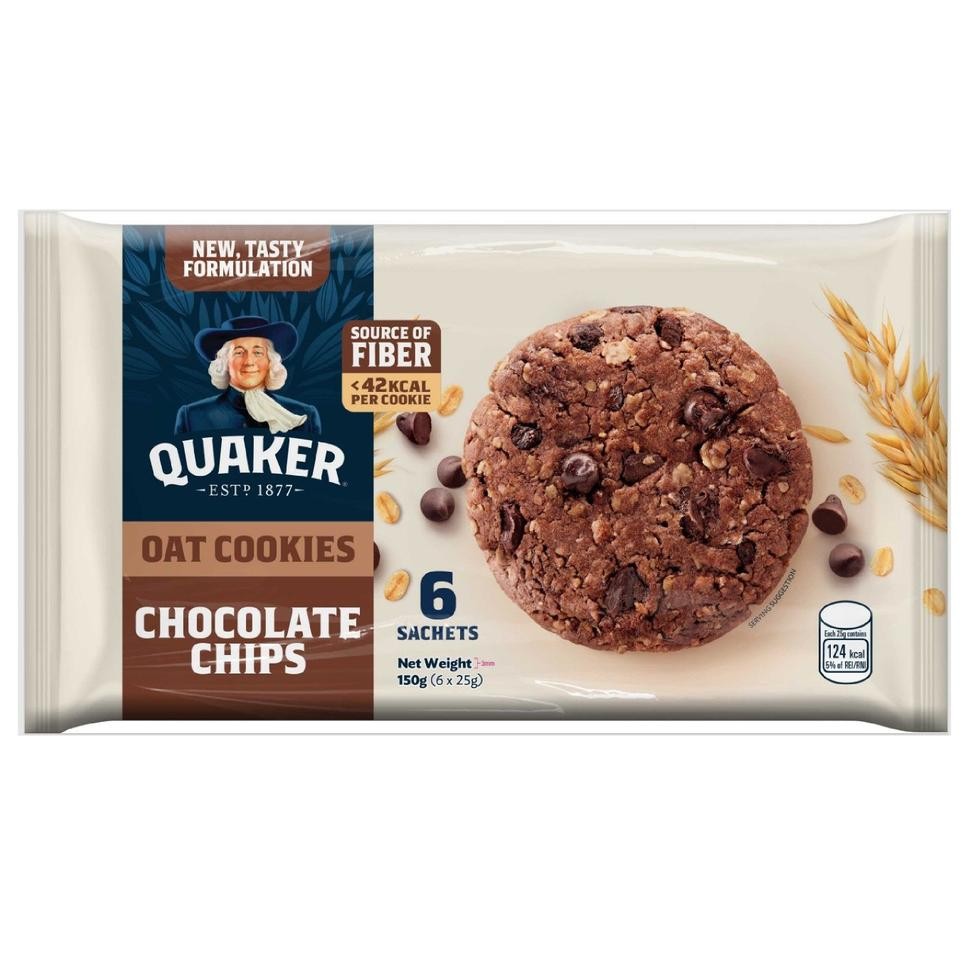 Quaker Oat Cookies Chocolate Chips 150g | Shopee Philippines