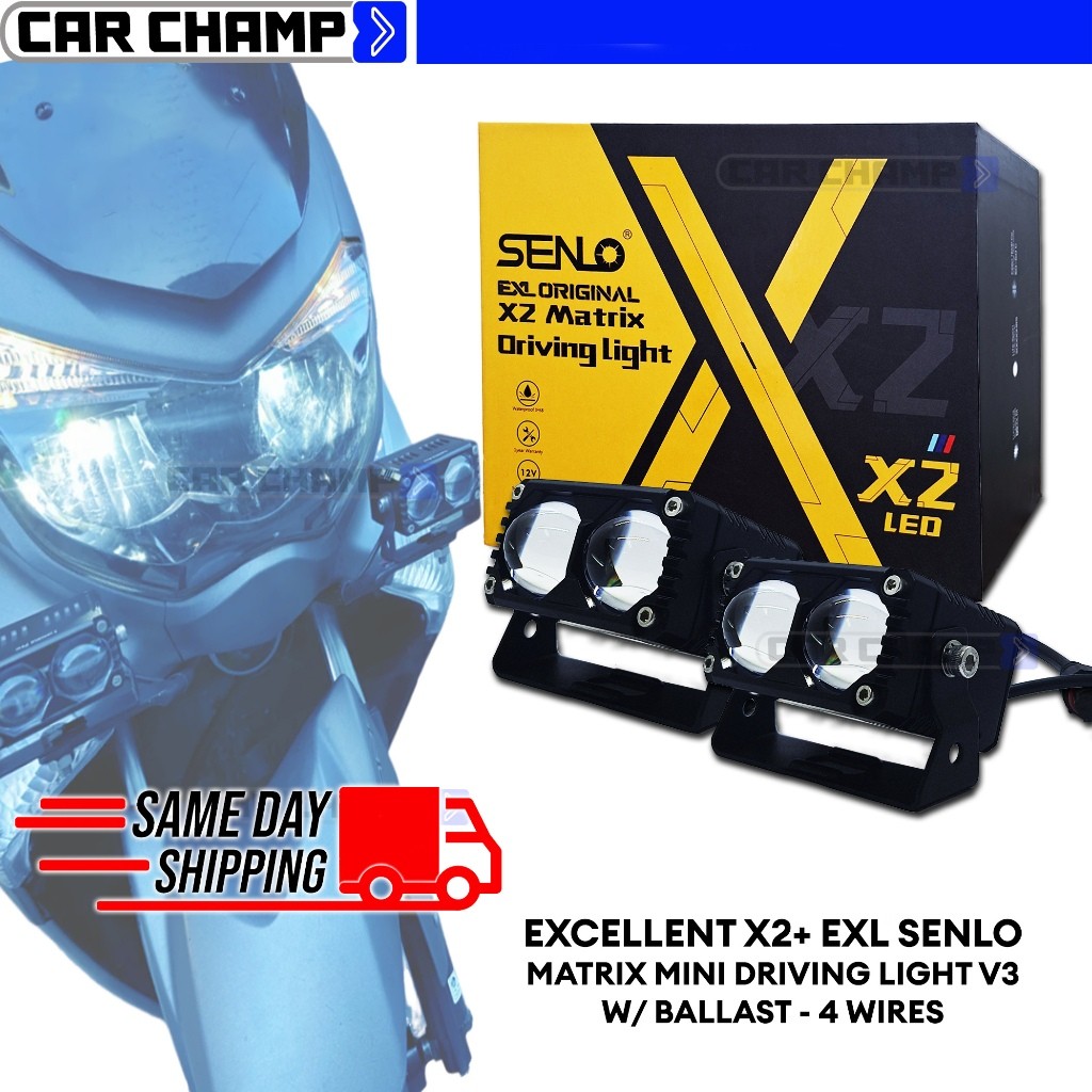 SENLO X2+ Matrix Mini Driving Light V3 w/ Ballast & Integrated Blower ...