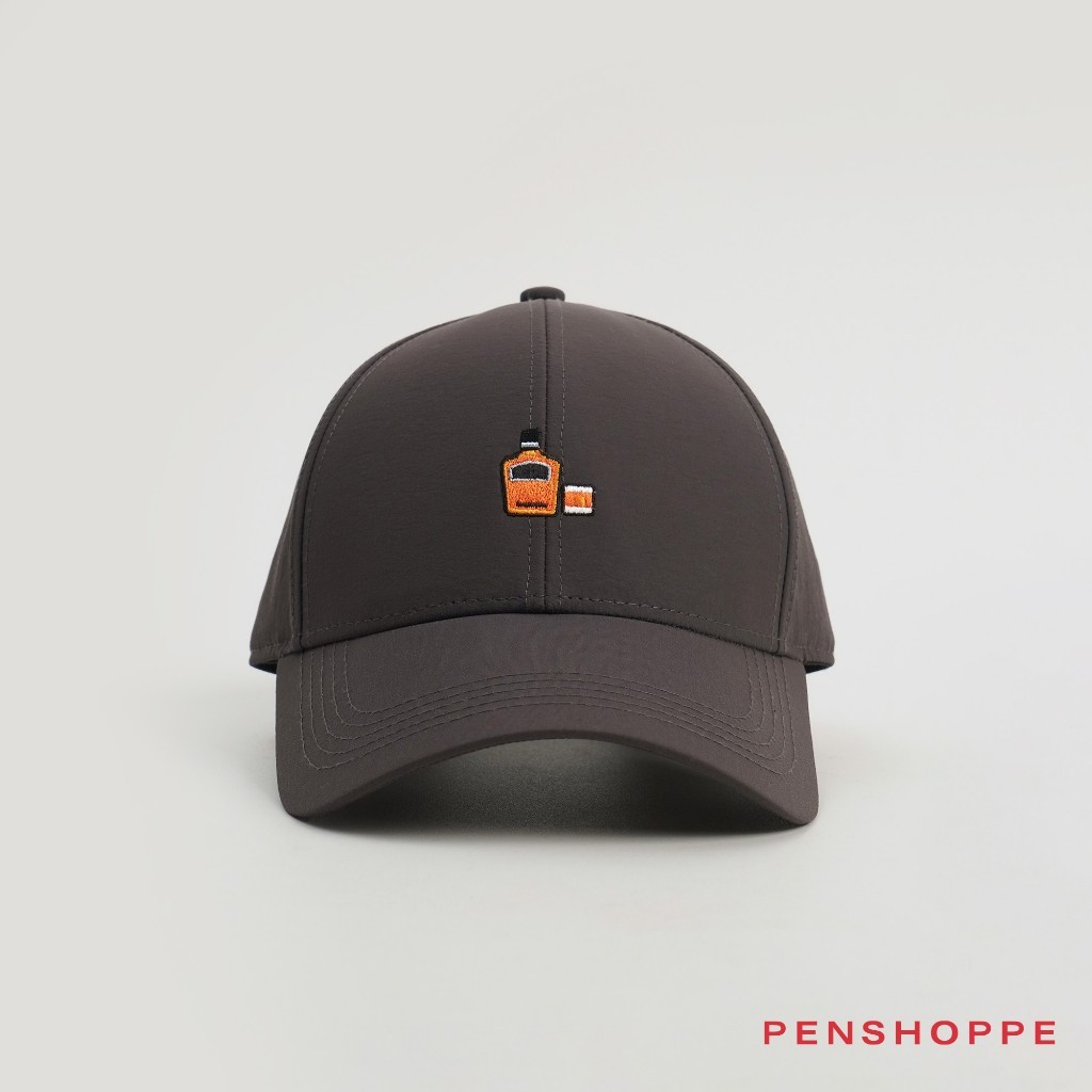 Penshoppe Varsity Cap with Flat Embroidery For Women (Dark Gray ...