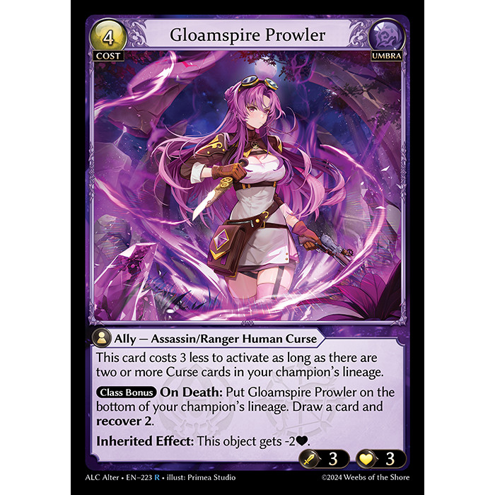 Grand Archive TCG - Gloamspire Prowler - R - Alchemical Revolution ...