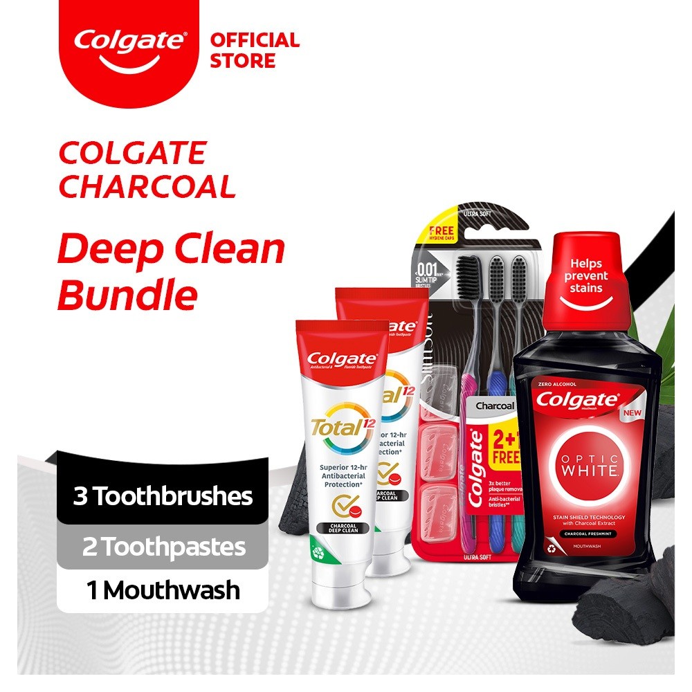 Colgate Charcoal Deep Clean Bundle | Shopee Philippines
