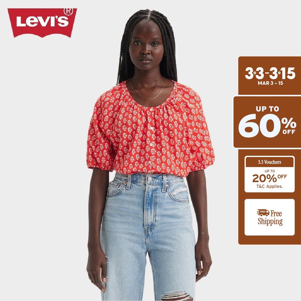 Levi's® Women's Leanne Blouse A8683-0014 | Shopee Philippines