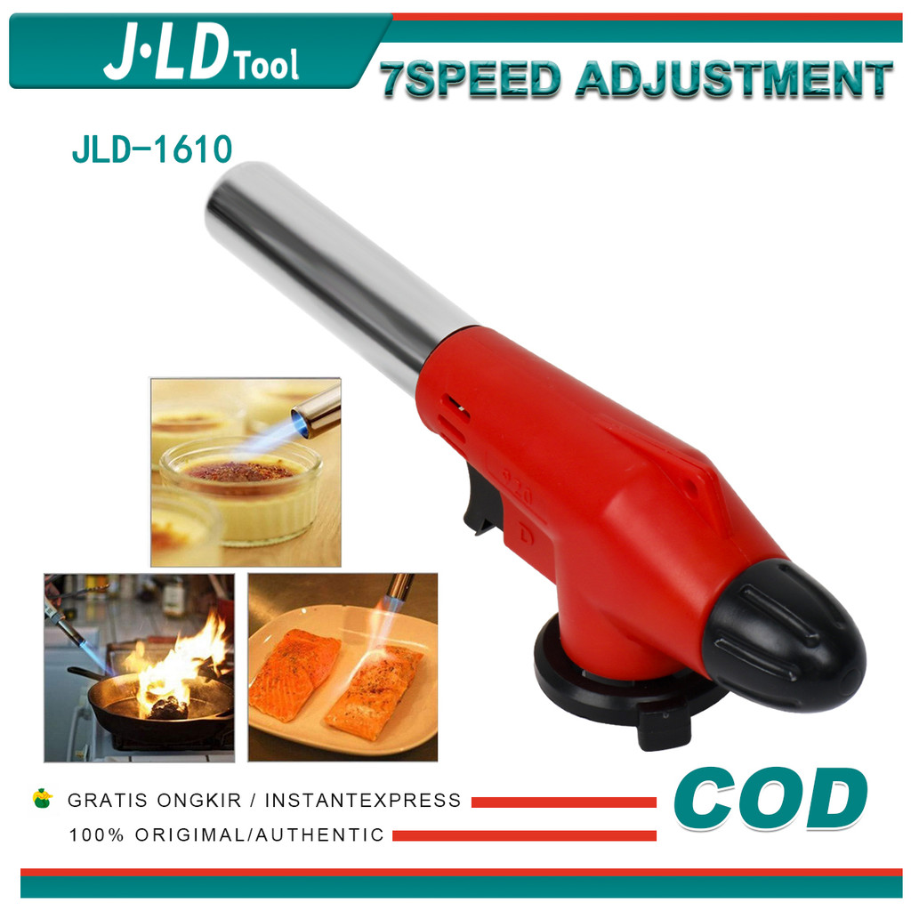 JLD Automatic Ignition Gas Torch Flamethrower Gas Blow Flame Gun Torch ...