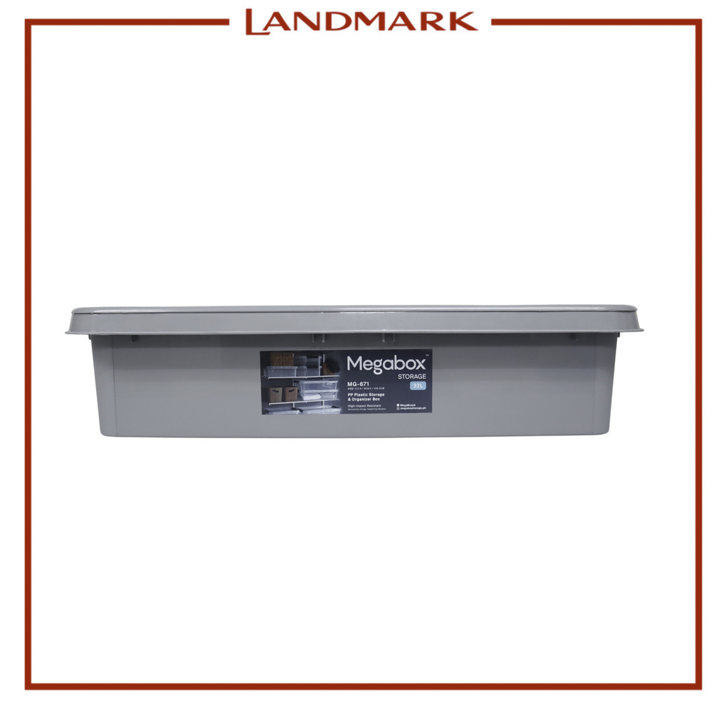 Megabox Storage Box 32L 39.5 x 16.2 x 39.5cm (MG-671) | Shopee Philippines