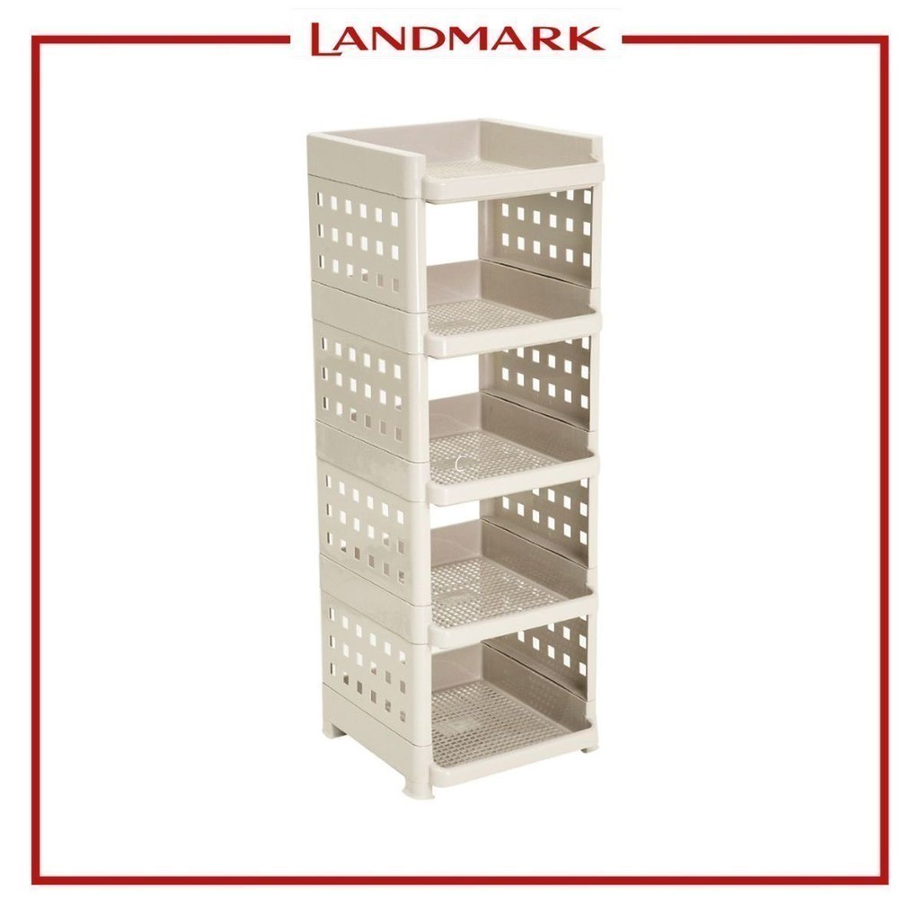 Megabox Utility Rack 5 Layer Light Gray. L32Cm X W32Cm X H91.5 - Multi ...