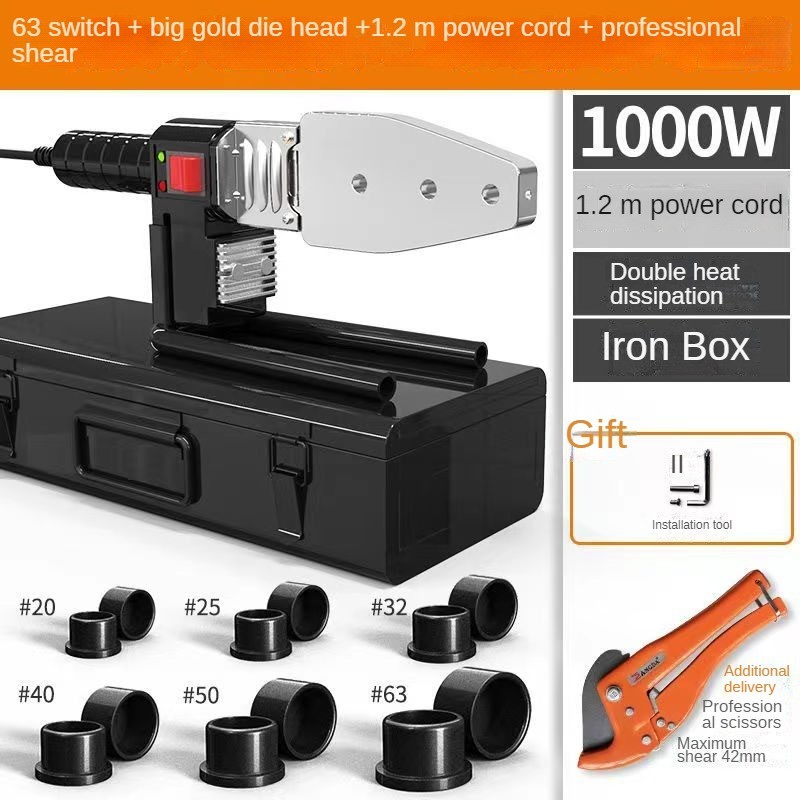 800W 1000W Big-Tree PPR FUSION MACHINE 20MM-63MM Plastic Pipes Welding ...